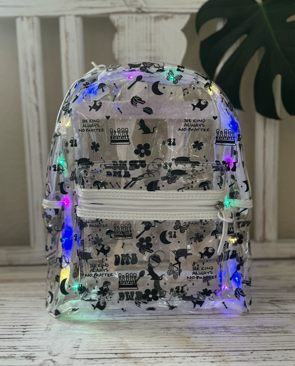 Light Up Clear Backpack – Some Angel Art & Apparel